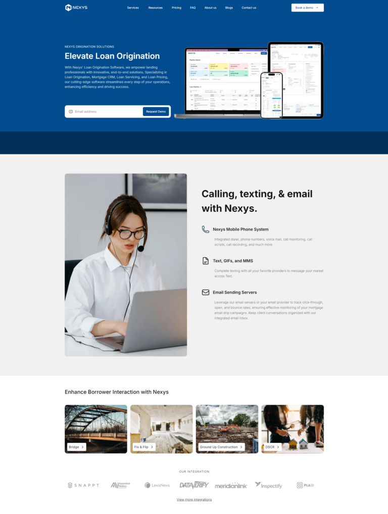 Nexys LLC Loan Origination Software Company